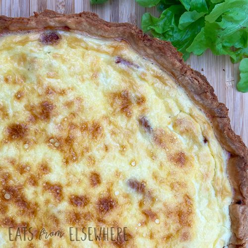 Authentic French quiche Lorraine as made in Lorraine
